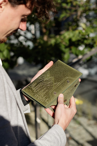 Olive Leather Men Purse – Vector leather craft